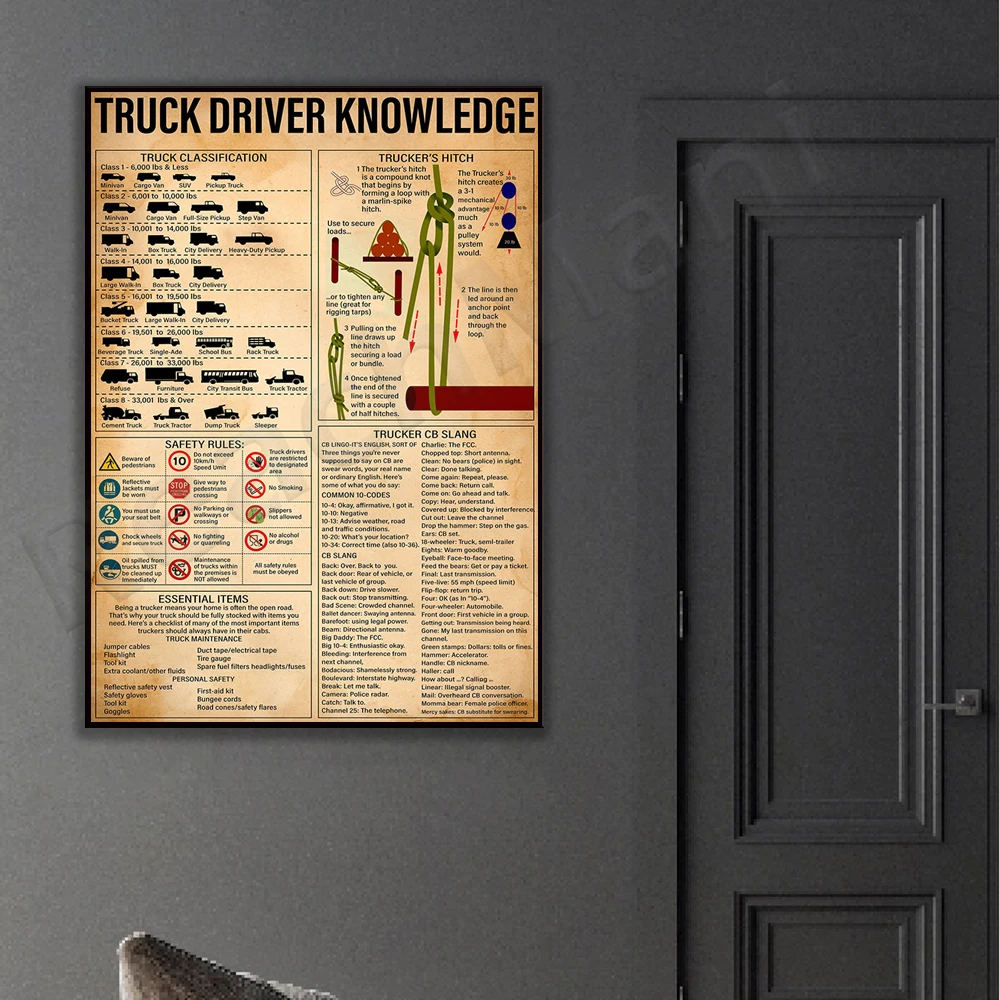 Trucker With Door Open