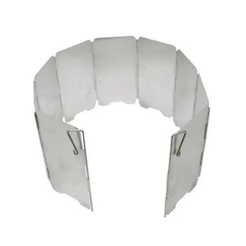9 Plates Foldable Gas Stove Windshield Outdoor Camping Cooking Burner ...
