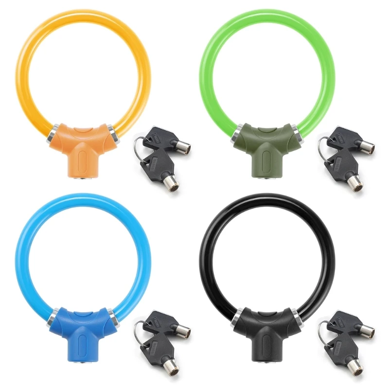 Portable-Rings-Shape-Bicycles-Lock-Road-Bike-Antitheft-Steel-Cable-Lock ...