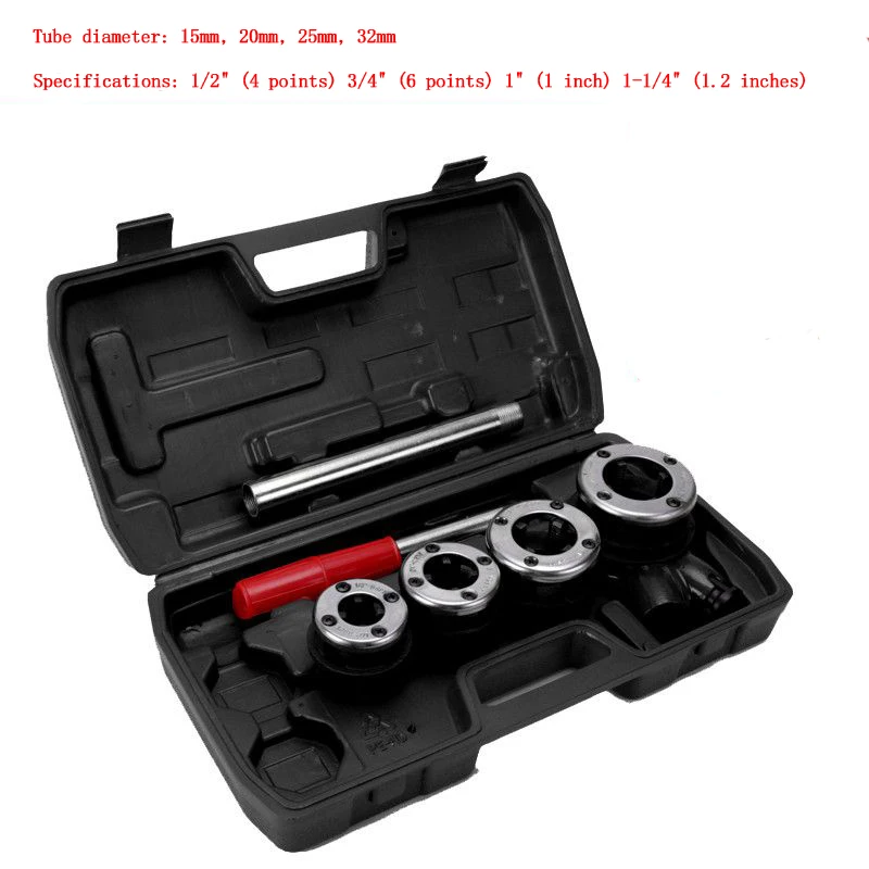 4-Points-1-2-inch-Durable-Screw-Threading-Machine-Manual-Threading ...