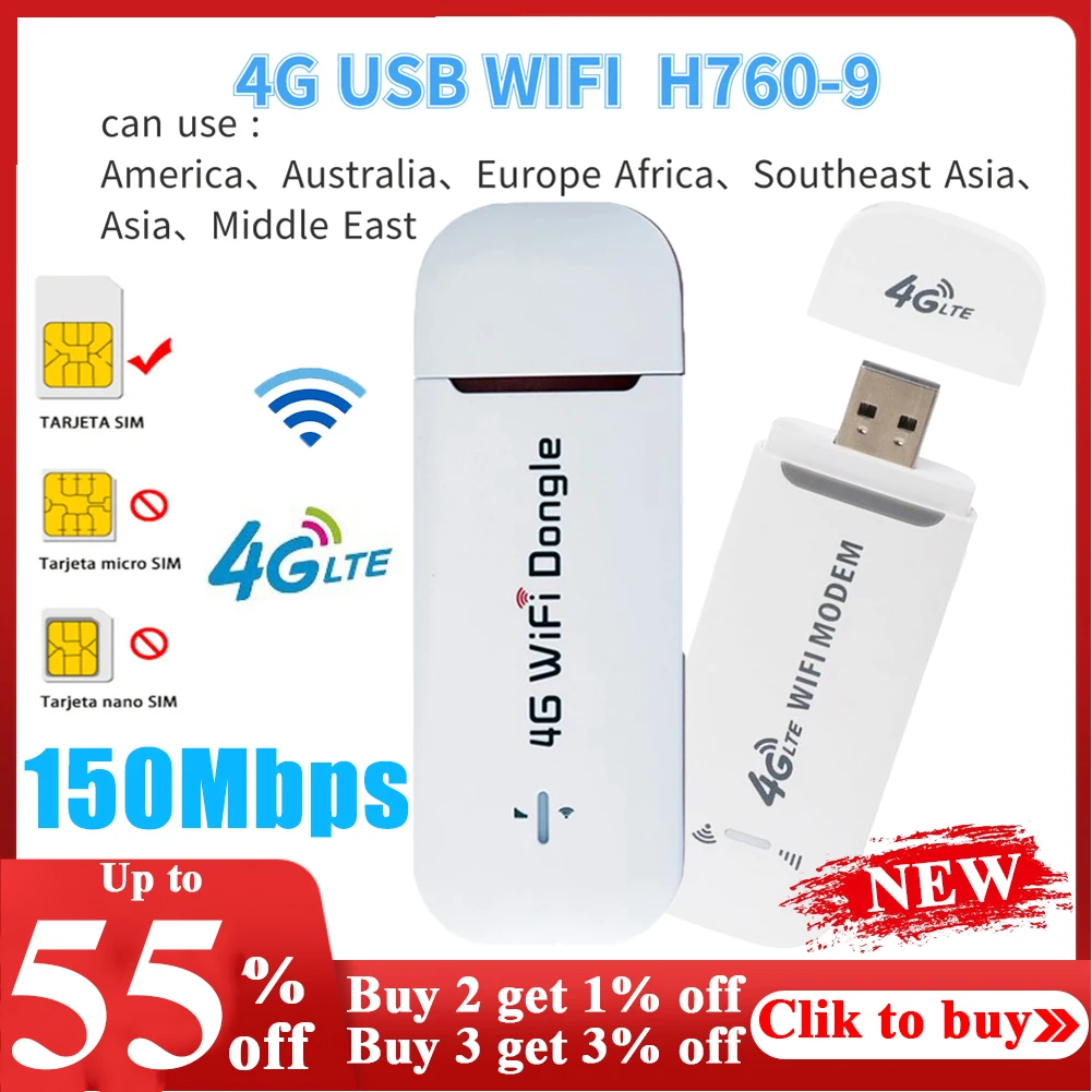 Novo-4g-lte-usb-wifi-dongle-wifi-roteador-placa-de-rede-ethernet-modem ...