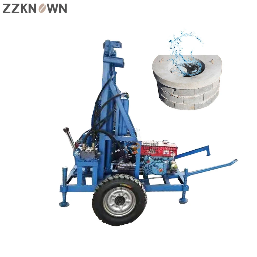 Plate forme de forage de 100m, appareil de forage de puits d'eau ...