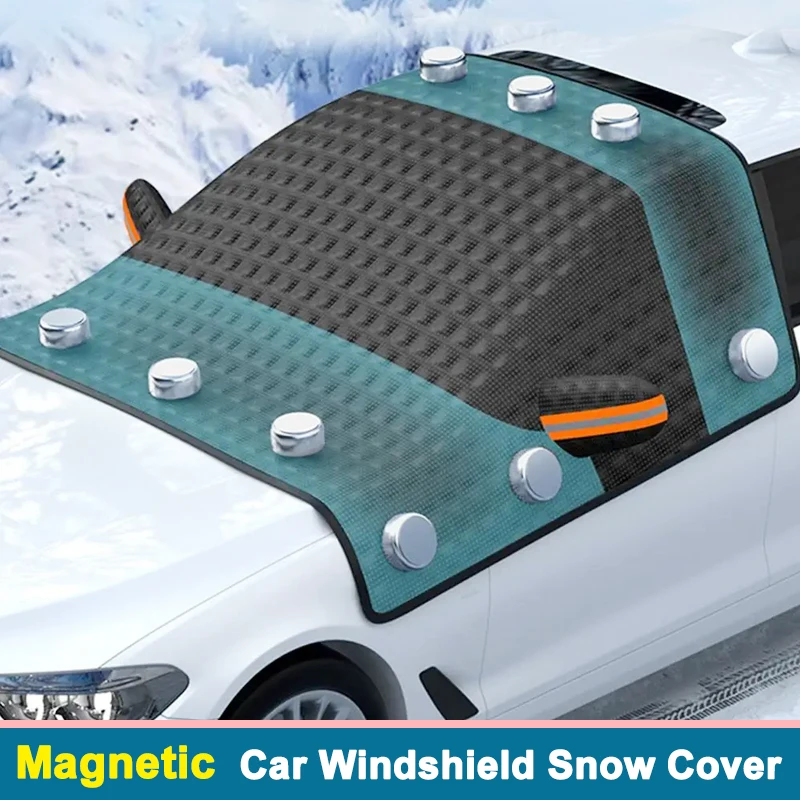 Anti-Freeze-Windshield-Cover-para-carro-Magnetic-Snow-Shield-Capas-de ...