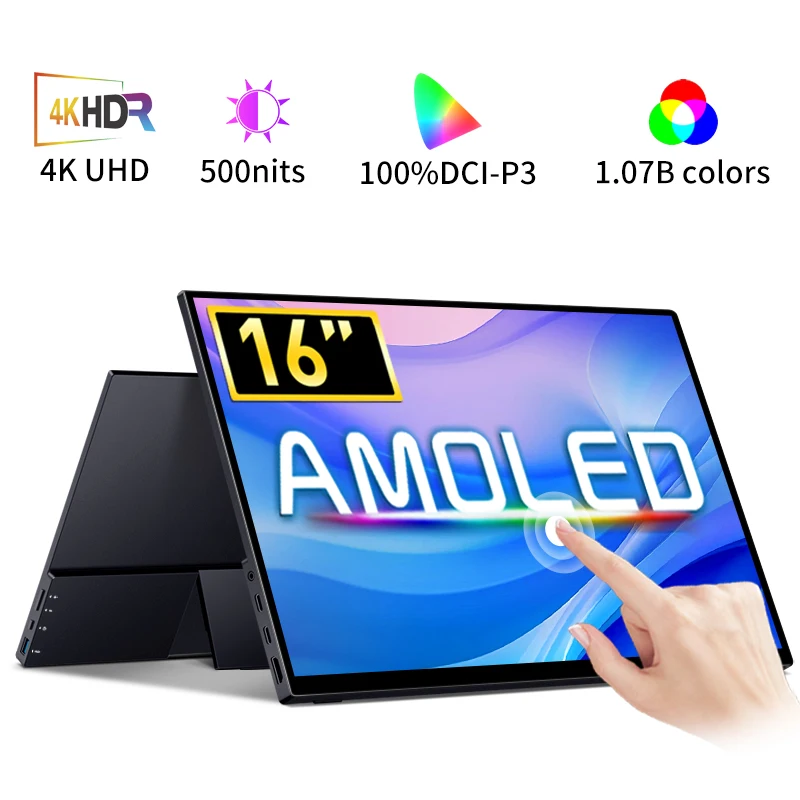 16inch-4K-OLED-Portable-Monitor-Touchscreen-16-10-3840-2400p-500Nits ...