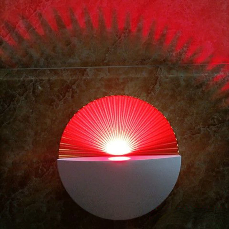 LED Fan shaped Wall Light New Hotel Guest Room Living Room Front Desk ...