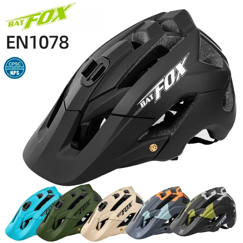 BATFOX-DH-MTB-Bicycle-Helmet-Integrally-molded-Road-Mountain-Bike-Sun ...