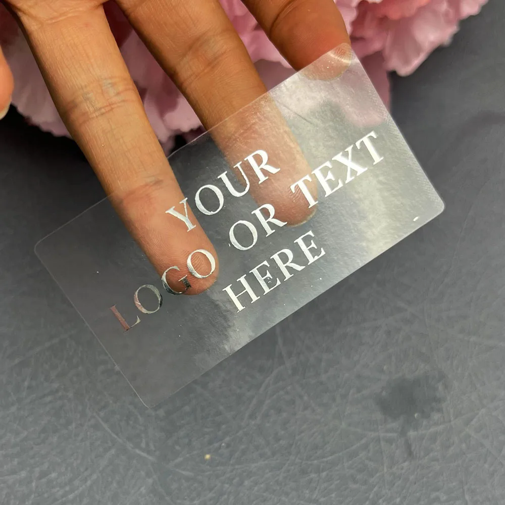 100-pieces-of-personalized-real-silver-foil-stickers-transparent ...