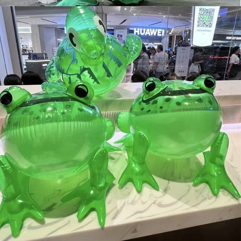 Glowing-Inflatable-Green-Bouncing-Frog-Toad-Ballon-Jungle-Animal-Toy ...
