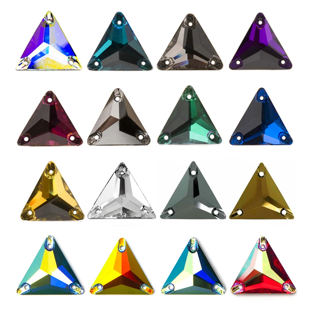 New-K9-Strass-Glass-Sew-On-Rhinestones-Sewing-Colors-Effect-AB-Flat ...