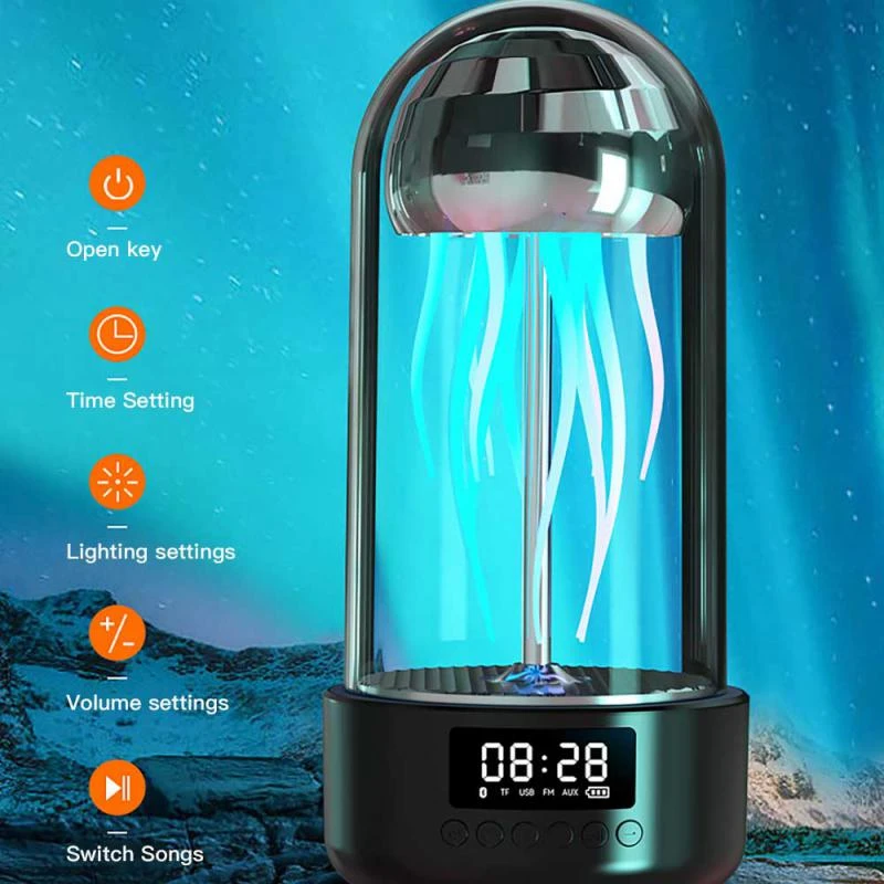 New Creative Jellyfish Bluetooth Speaker Colorful Lamp Octopus Audio ...