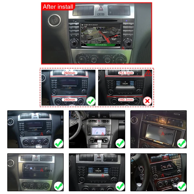 Wondefoo 2 din Car radio android 11 stereo screen For Mercedes Benz ...