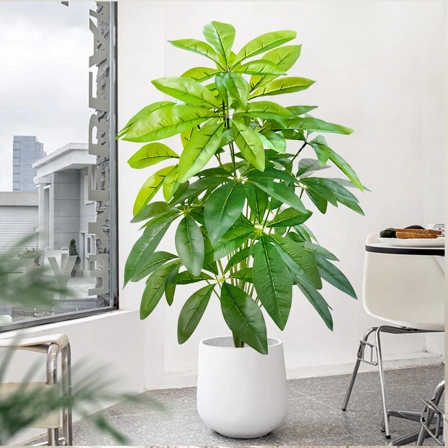 80cm-39-5in-Artificial-Money-Tree-Monstera-Deliciosa-Fake-Plant ...