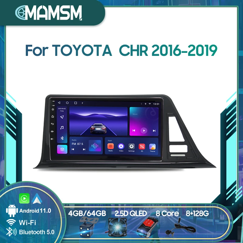 MAMSM-Wireless-CarPlay-Android-Auto-Radio-For-Toyota-CHR-2016-2019-4G ...