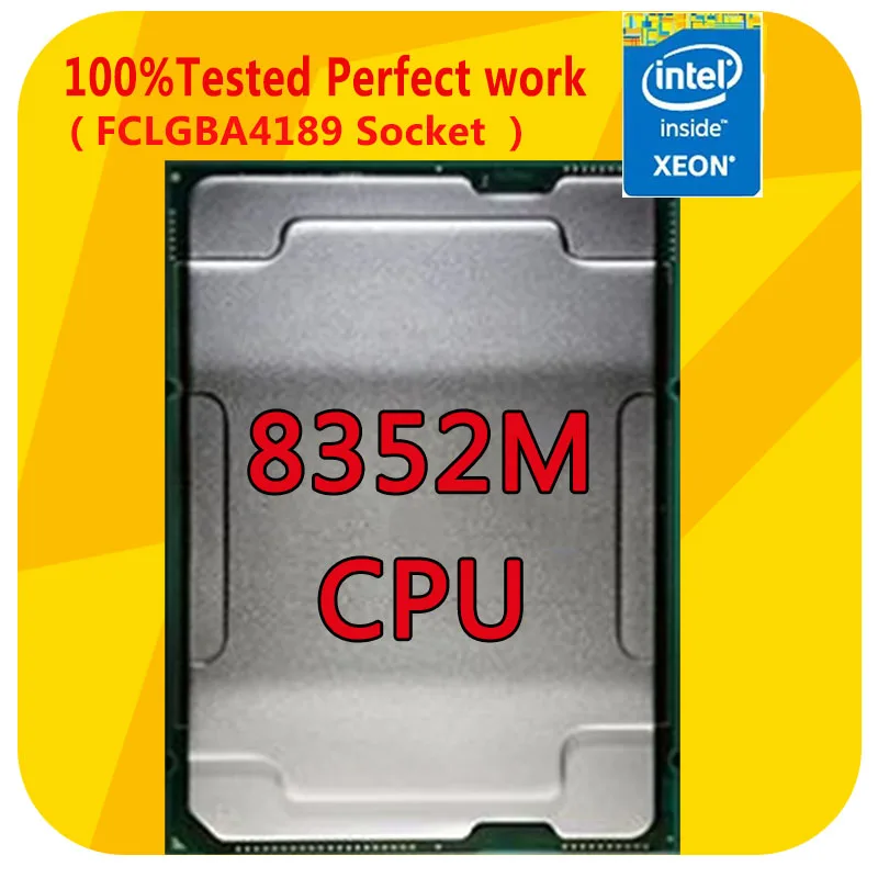 Xeon 8352M Platinum 3.5GHZ 32C/64T 48MB CPU 185W Processor LGA4189 for 4189 Motherboard