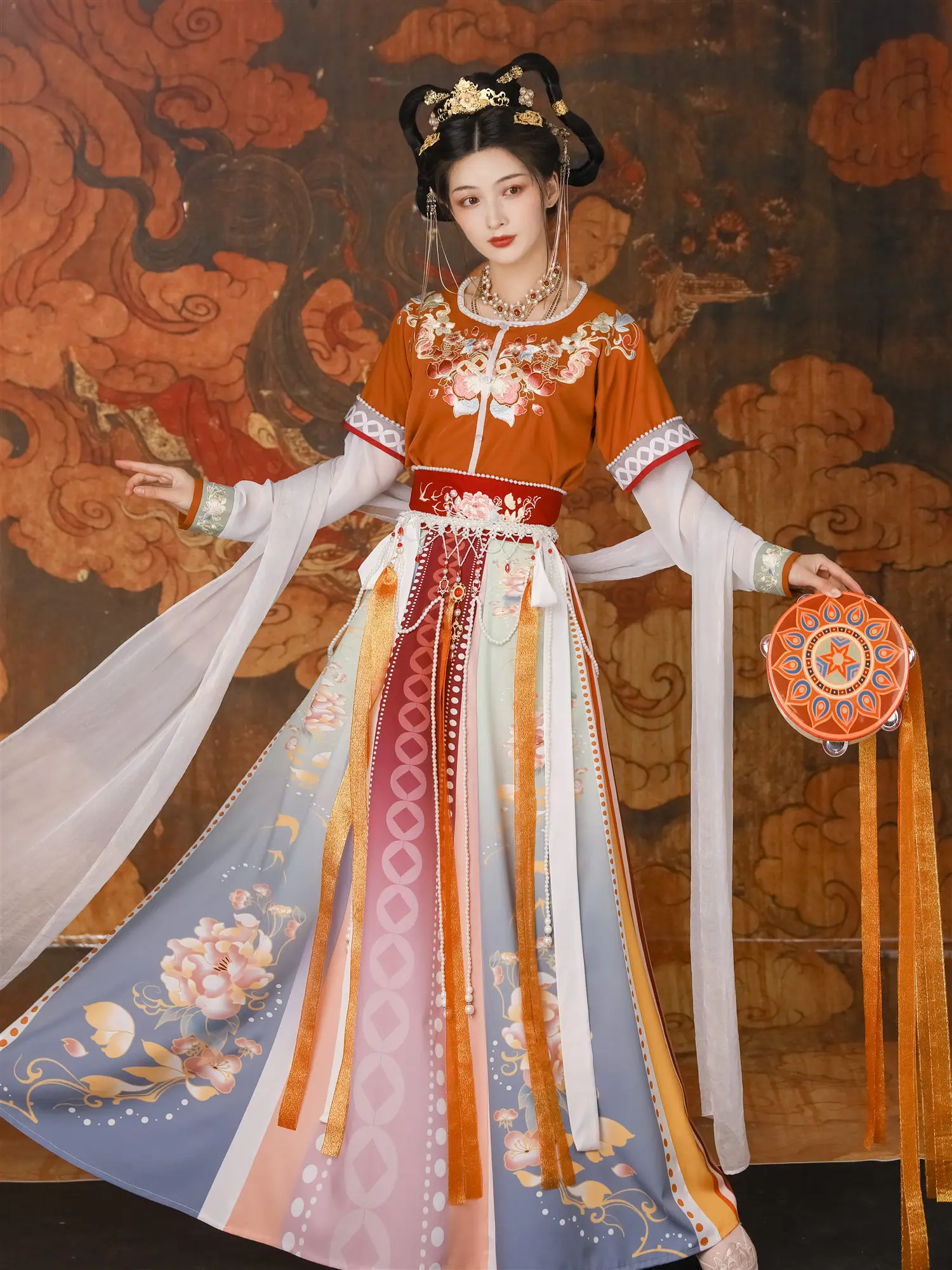 Red-and-Blue-Hanfu-Women-Chinese-Traditional-Clothing-Female-Han ...