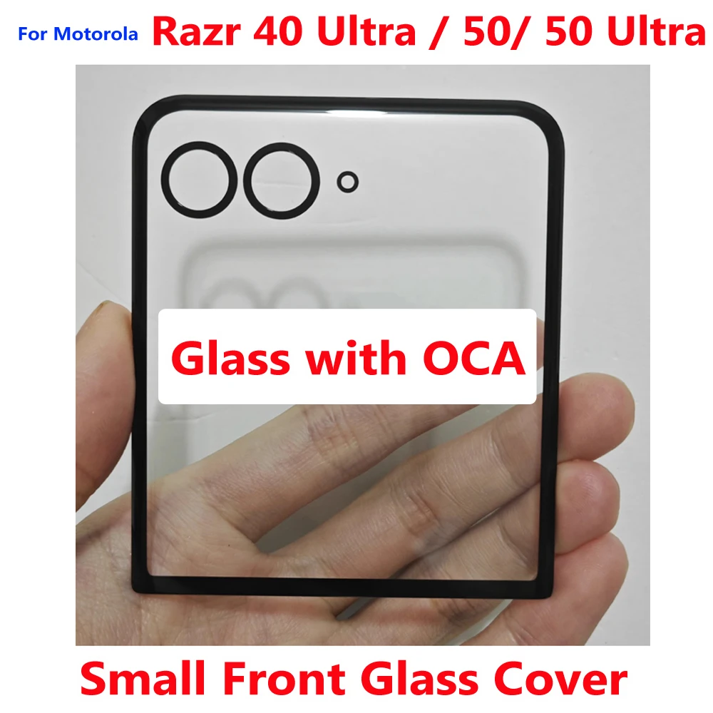 Outer-Screen-with-OCA-For-Motorola-Razr-40-Ultra-Small-Front-Touch ...