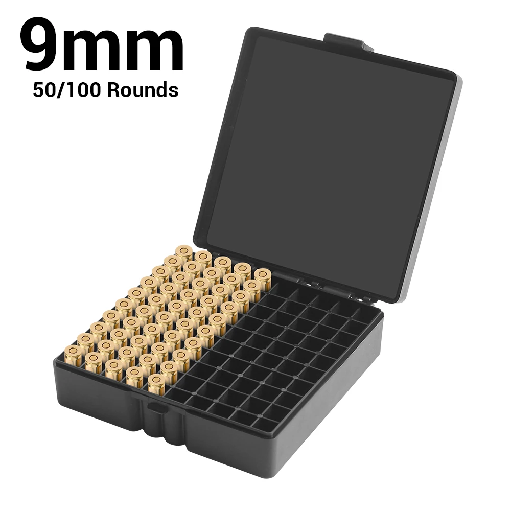 9mm-Tactical-Ammo-Box-50-100-Rounds-Shotgun-Bullet-Shell-Holder-Box-Portable-Rifle-Cartridge ...