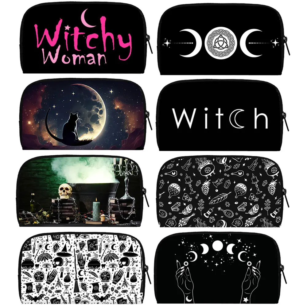 Witchy Woman Wallet Witch Moon Star Cat Purse Magical Witchcraft Wicca ...