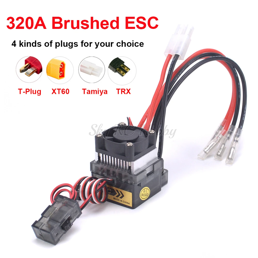 320a 7.2v-16v High Voltage Esc Brushed Speed Controller Tamiya / T Plug ...