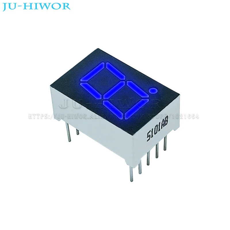 10pcs-0-5-Inch-10Pins-5101AB-5101BB-1-Bit-Digit-7-Segment-Blue-LED ...