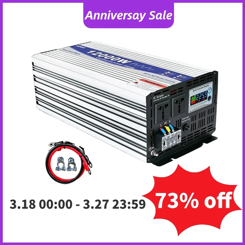 6000W-8000W-12000W-Inverter-12v-220v-Pure-Sine-Wave-Power-Inverter-DC ...