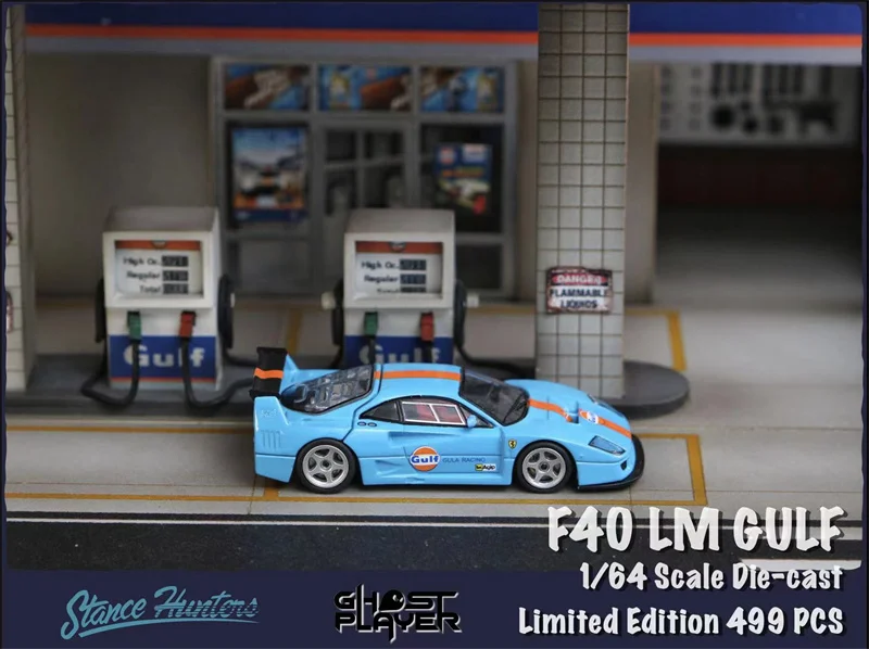 Ghost Player X Stance Hunters 1:64 F40 LM Gulf Die Cast Car Model ...