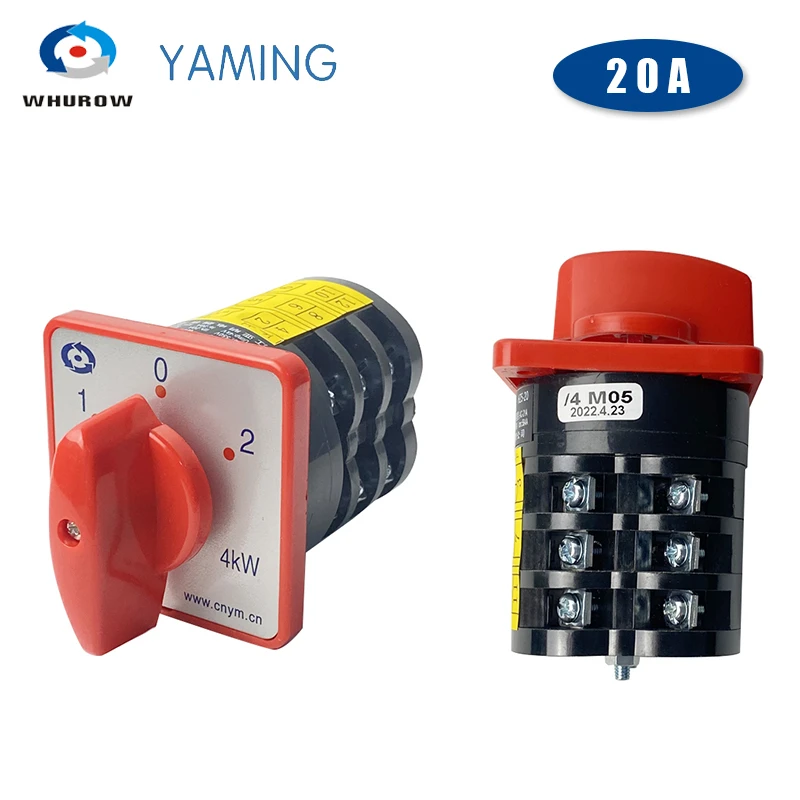 HZ5 20/4 M05 Combination Changeover Rotary Cam Switch 3 Poles 3 ...