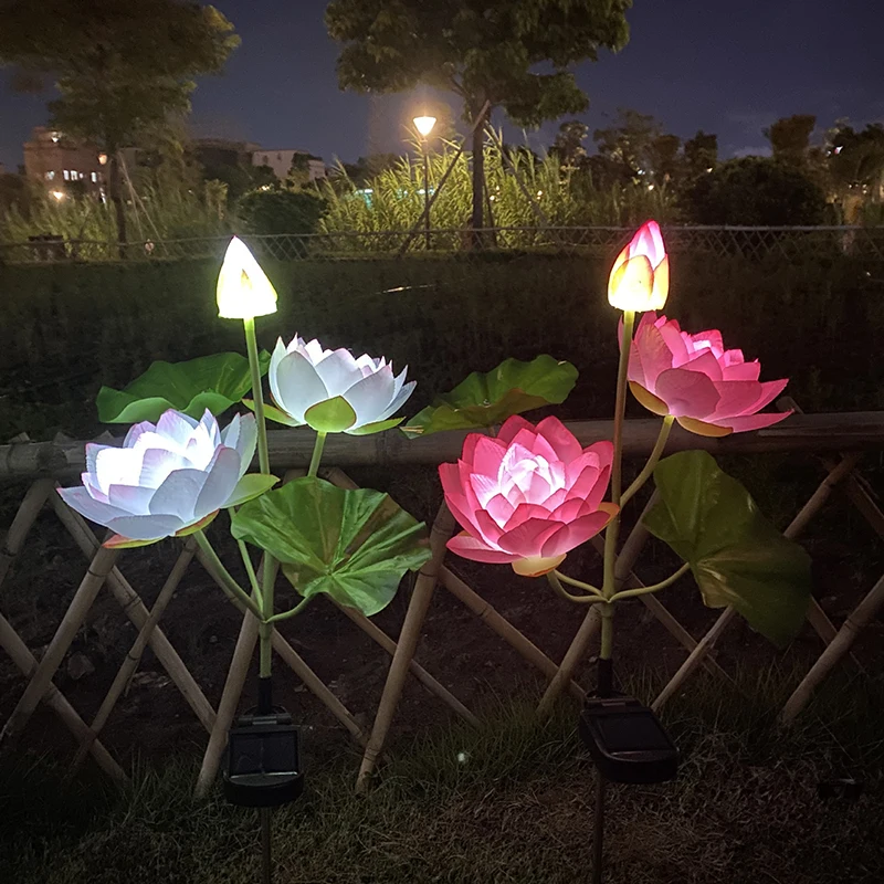 Lotus Flower LED Light: How This Solar-Powered Garden Gem Transformed ...