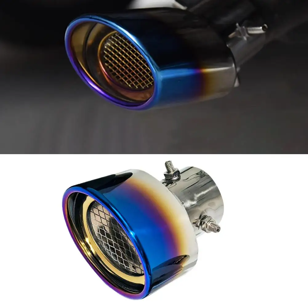 Car Tailpipe Muffler Stainless Steel Car Exhaust Tube Muffler Tip Tail ...