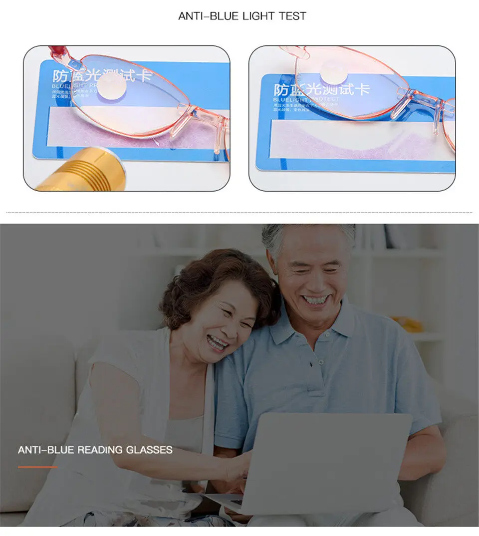 Lunettes de lecture Anti rayons bleus pour hommes et femmes verres ...