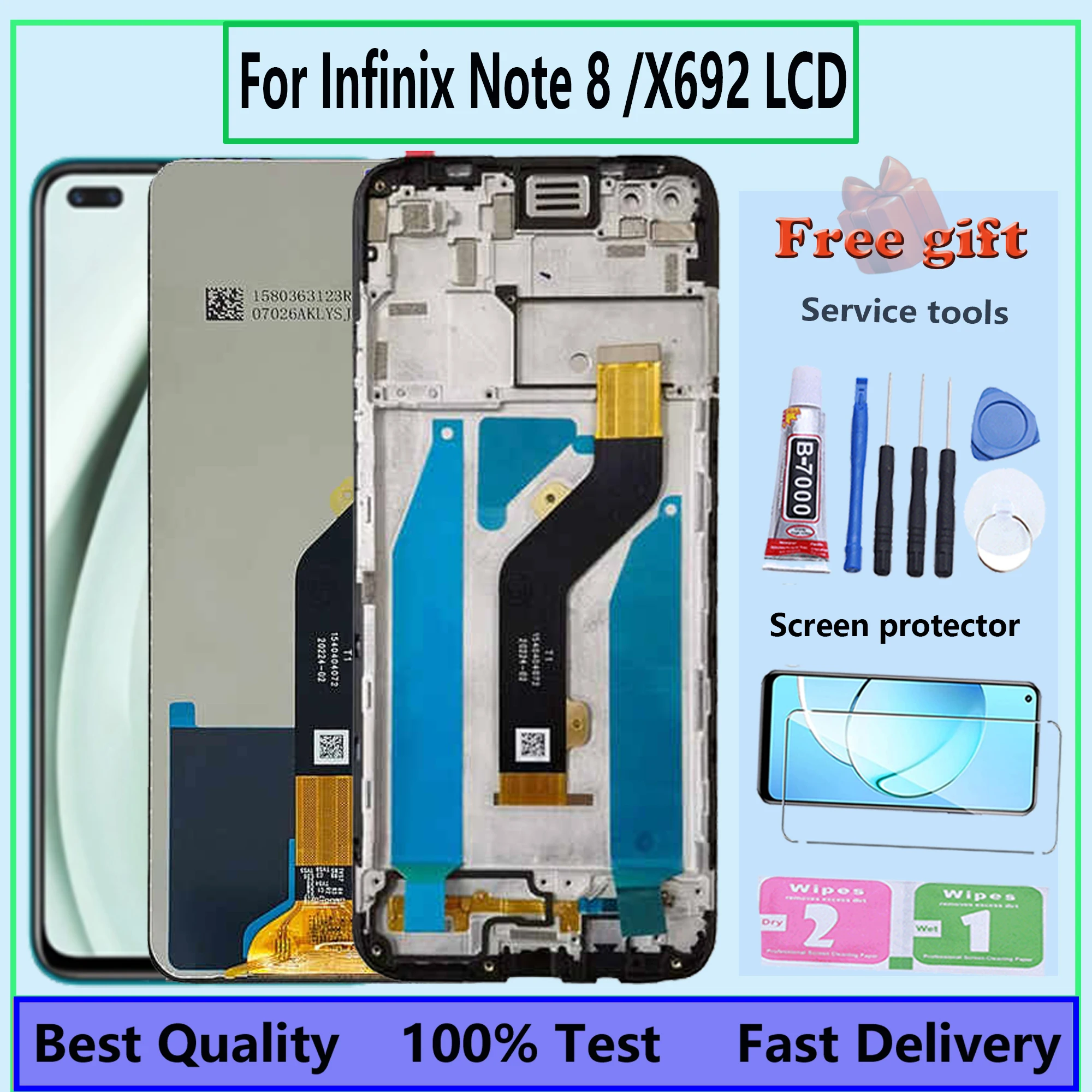 Original-Display-LCD-para-Infinix-Nota-8-Touch-Screen-Digitizer ...