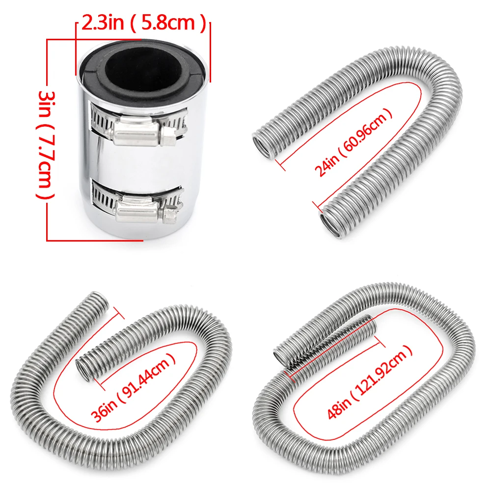 Flexible-Upper-Lower-Car-Radiator-Hose-Kit-and-Stainless-Steel-With ...