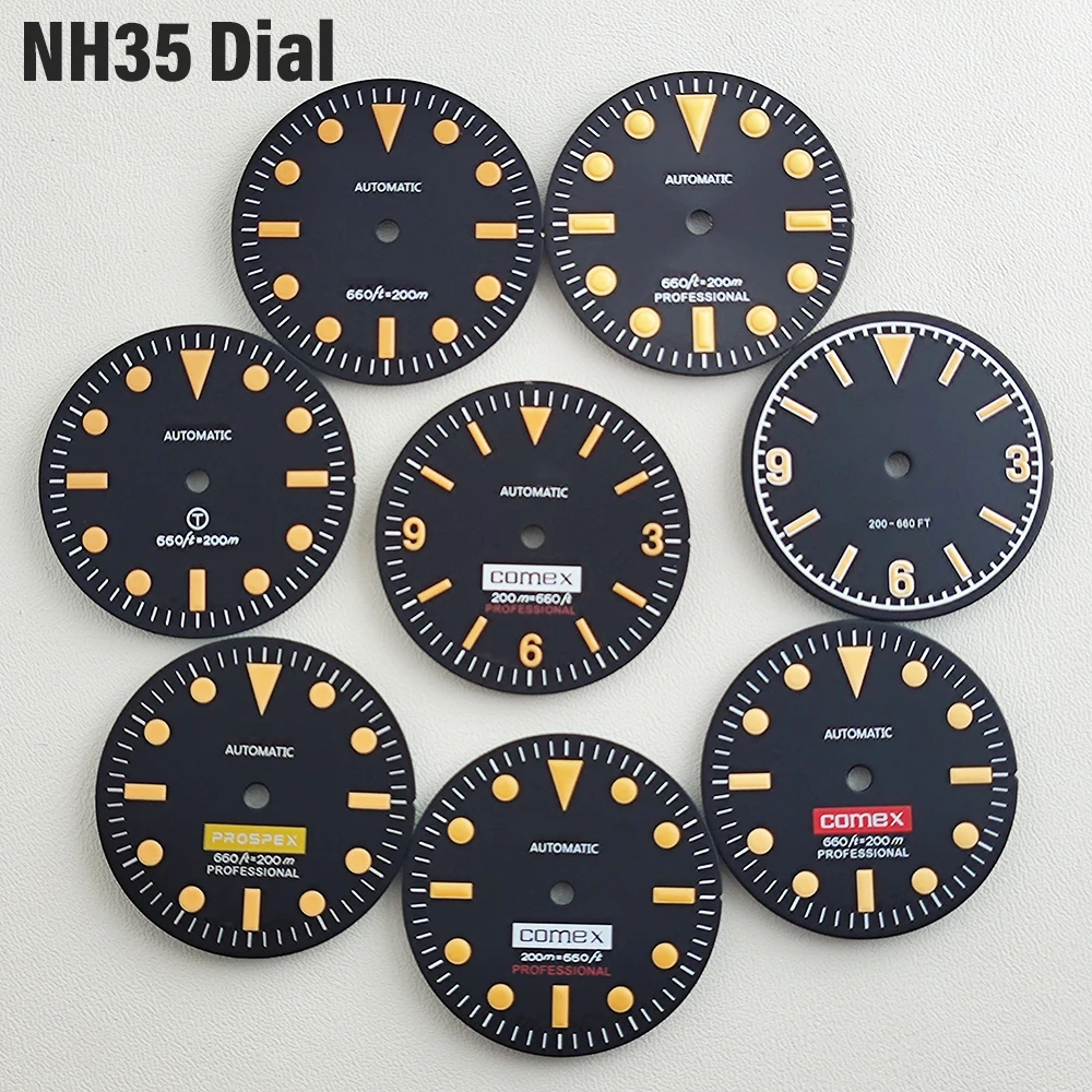 NH35-dial-NH36-dial-28-5mm-retro-dial-green-luminated-dial-suitable-for ...