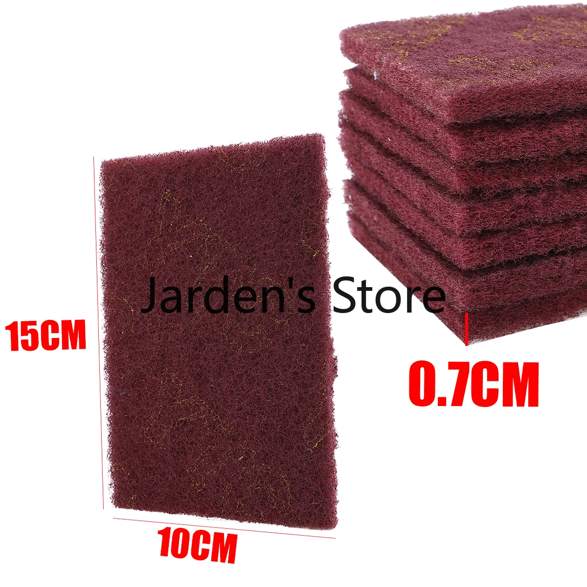 20Pcs-Grey-Red-Abrasive-Finishing-Fine-Industrial-Scouring-Pads-Hand ...