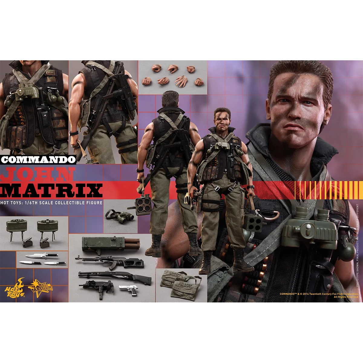 Original-HOTTOYS-1-6-MMS276-Commando-The-Terminator-Arnold ...