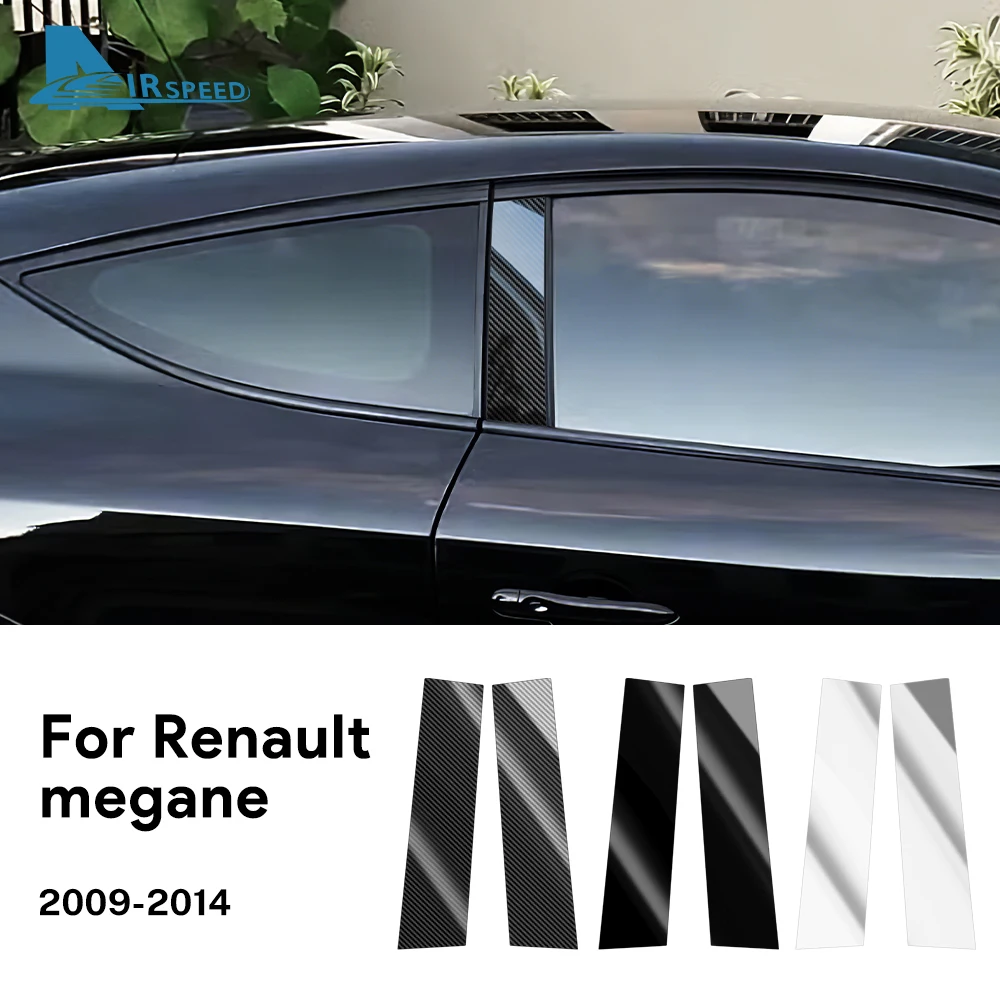 B Pillars Sticker For Renault Megane Hatchback 2009 2010 2011 2012 2013 ...