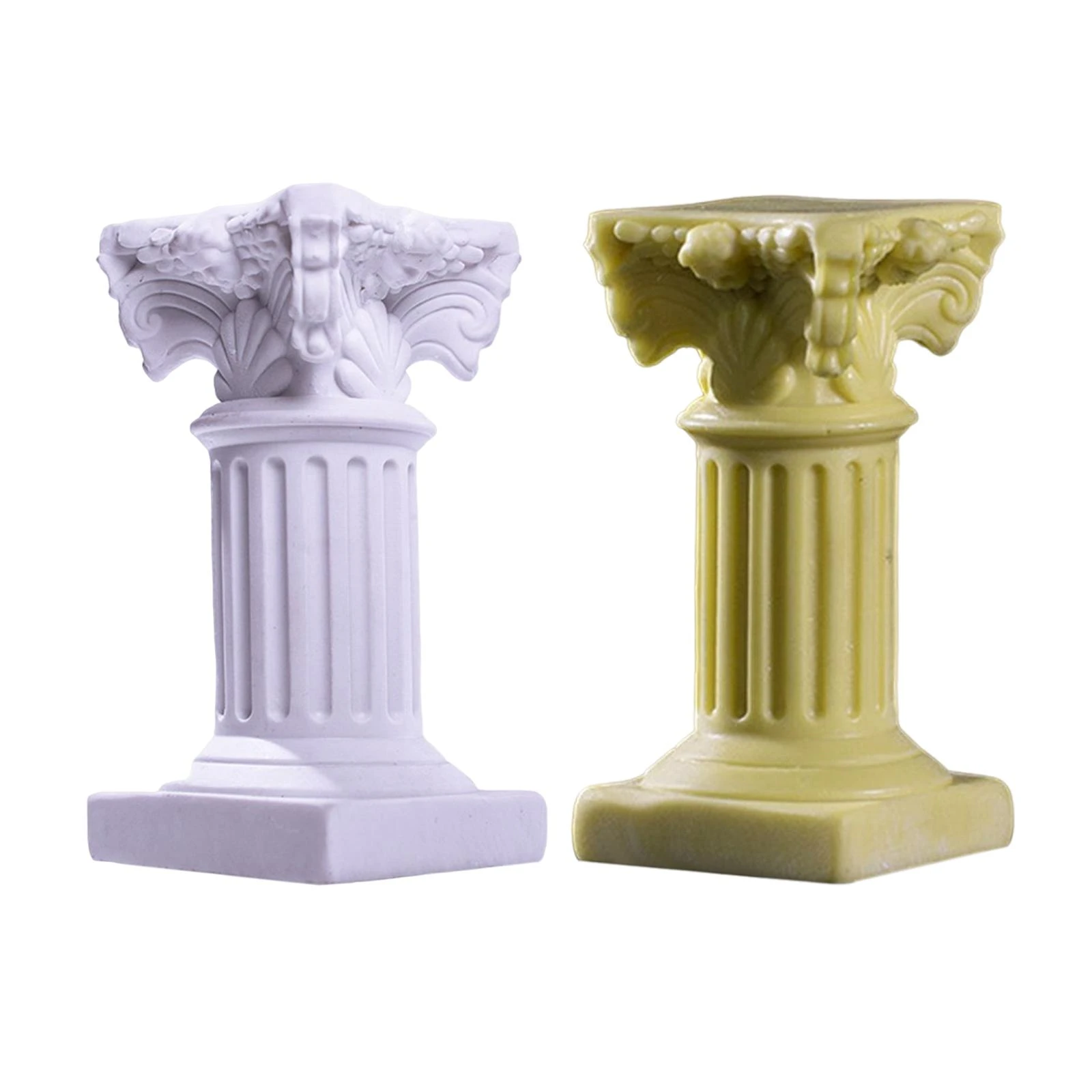Miniature Roman Pillar Pedestal Stand Statue Candle Holder Sculpture ...