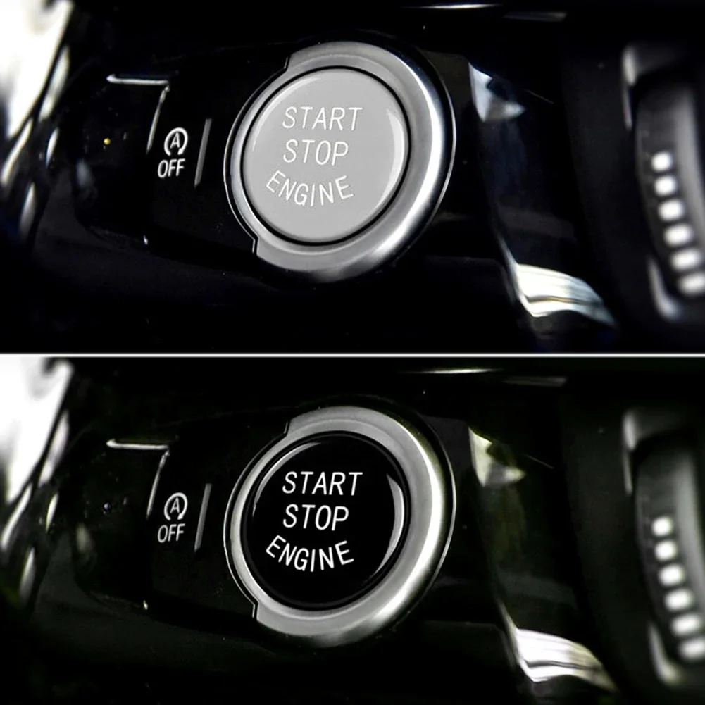 Car Engine Start Stop Switch Button Replace Cover for BMW 1/3/5 Series ...