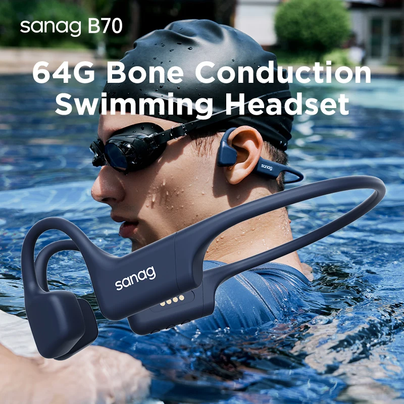 sanag-B70-Bone-Conduction-Earphones-Bluetooth-Wireless-Headphone-IPX8 ...