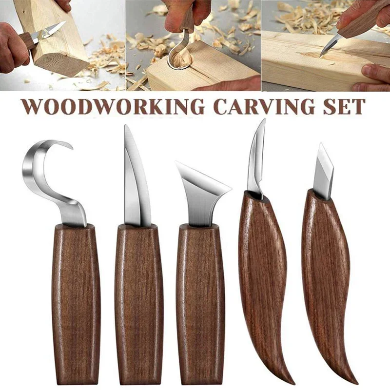 5-1pcs-Chisel-Carving-Knife-Woodcut-DIY-Hand-Wood-Carving-Tools ...