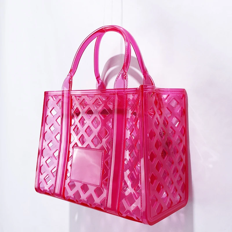 Fashion Box Jelly Tote Bags For Women Luxury Designer Handbag And ...