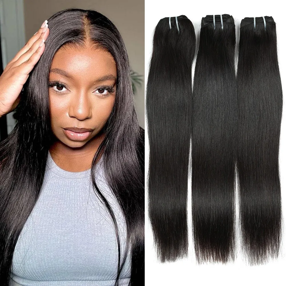 Bone-Straight-Hair-Virgin-Unprocessed-Double-Drown-12A-Silk-Bundles ...