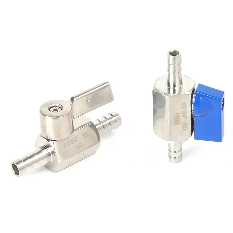 Mini Ball Valve 7mm 8mm 10mm 12mm with High Pressure Resistance 304 ...