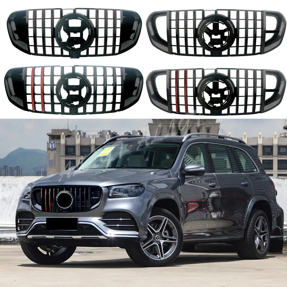 Car Front Racing Upper Grille Facelift Bumper Grill For Mercedes Benz ...