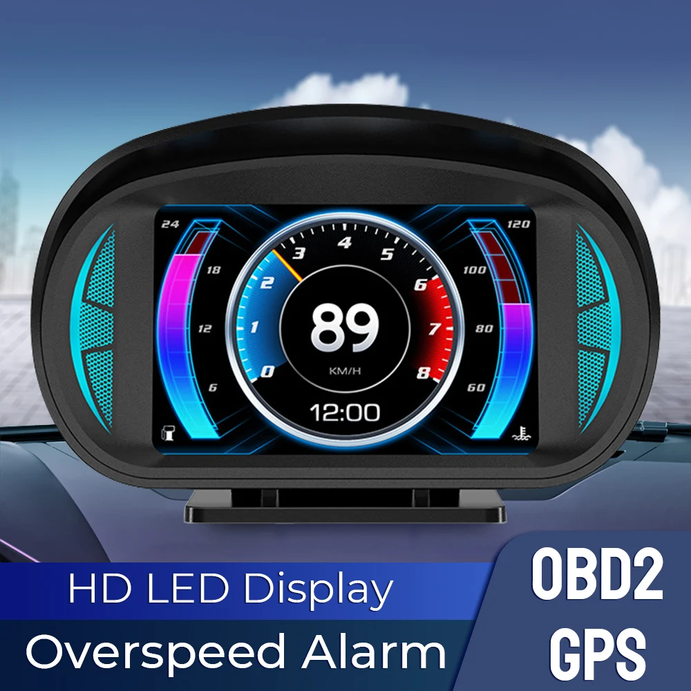 Car-Head-Up-Display-Over-Speed-Alert-Safety-Alert-P2-Dual-System-HUD ...