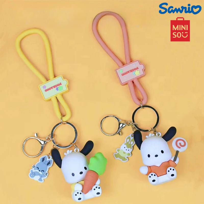MINSO-Senrio-Pochacco-Carabiner-for-Keys-PVC-Cartoon-3D-Vitality-Series ...