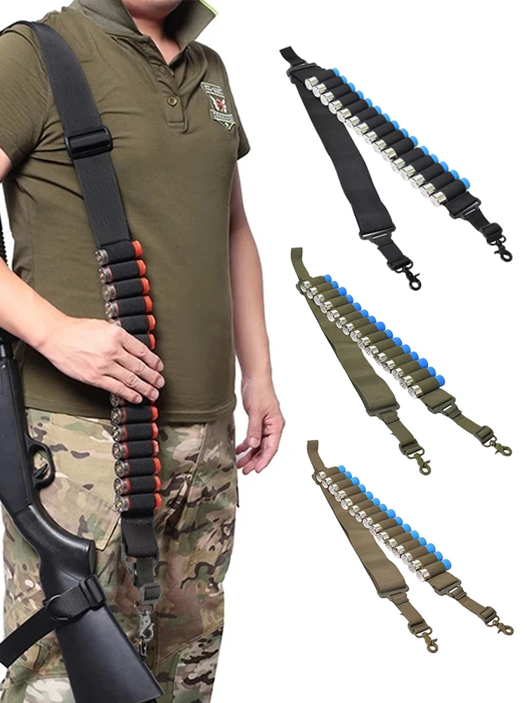 Tactical-Muni-o-Shell-Belt-Shotgun-Sling-Bala-Cartuchos-Holster-Strap ...