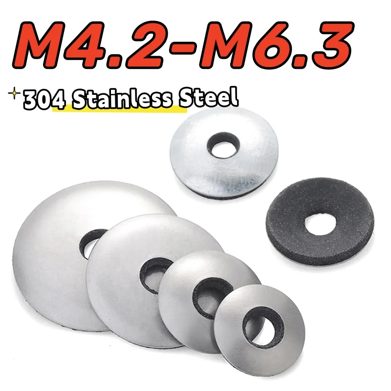 100pcs-304-Stainless-Steel-Anti-loose-Anti-Slip-Washer-Drill-Tail-Screw ...