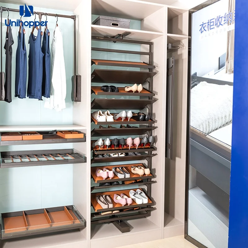 Wardrobe-Hardware-Soft-Closing-Revolving-Shoe-Rack-Organizer-Pull-Out ...