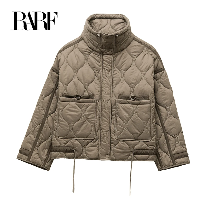 RARF-2023-autumn-new-new-women-s-stand-collar-pocket-quilted-cotton ...